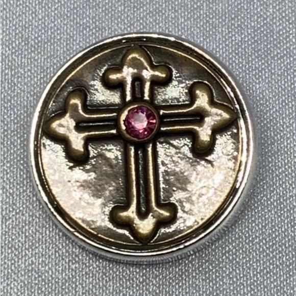 Ginger Snaps & Co. | Jewelry | Bronze Cross Ginger Snaps Co Snap Button ...